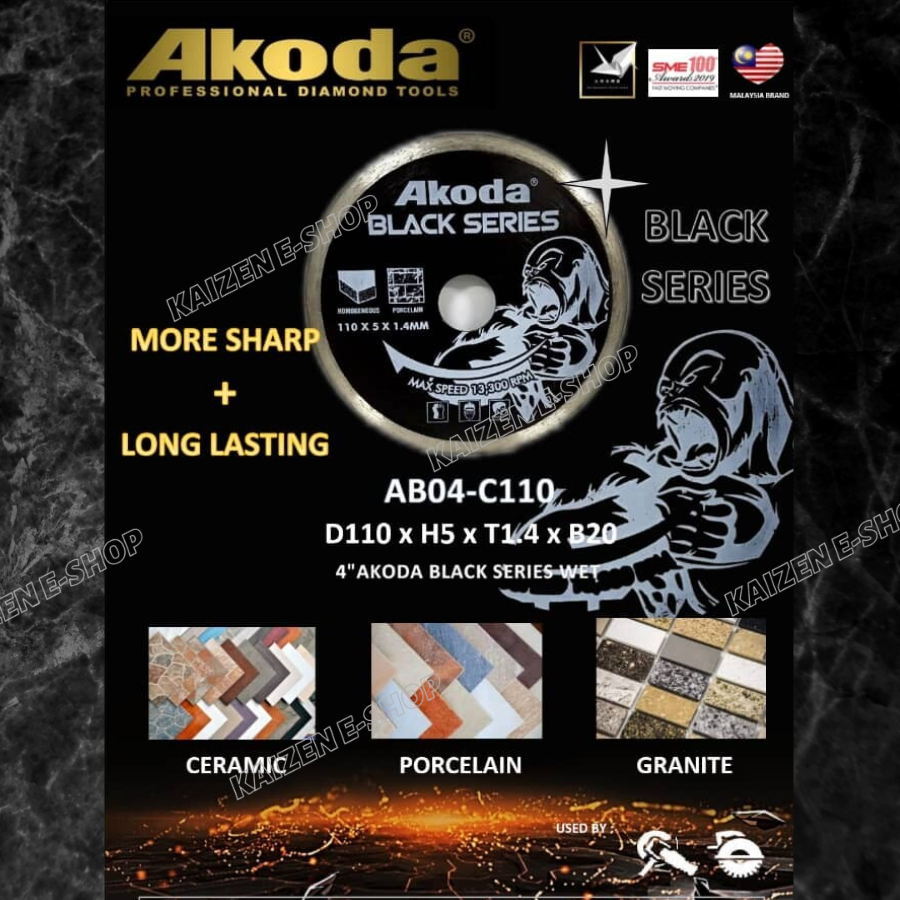 AKODA Selected Version 4" Diamond Cutting Blade [ A2 , A4 ] | Shopee ...