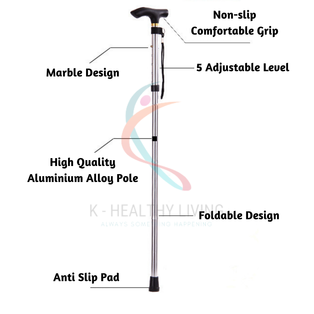 Medical Foldable Flexible Cane Walker Crutch Aid Mobility/Tongkat for ...
