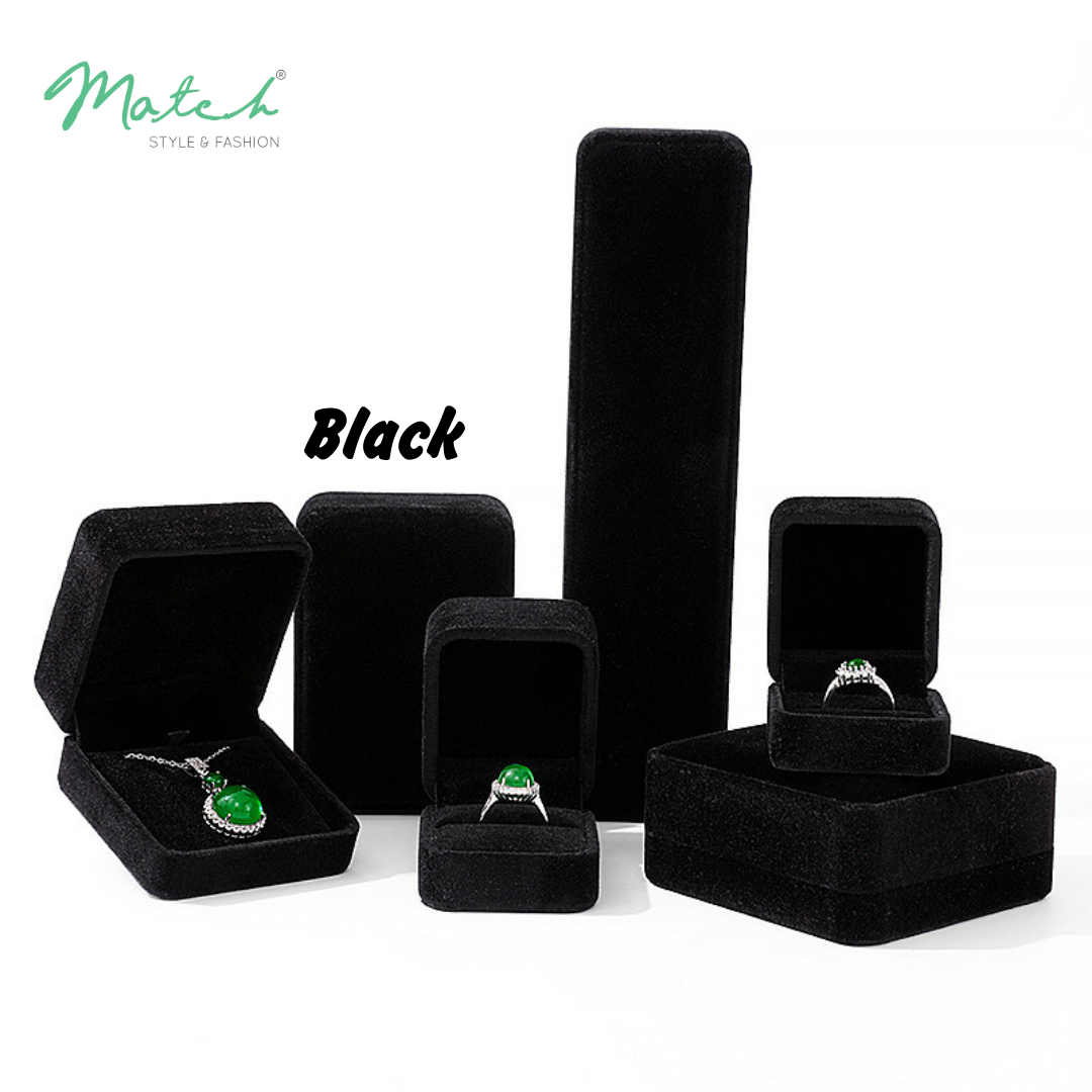 Velvet Jewelry Box Ring Necklace Bangle Bracelet Display Orgainzers ...