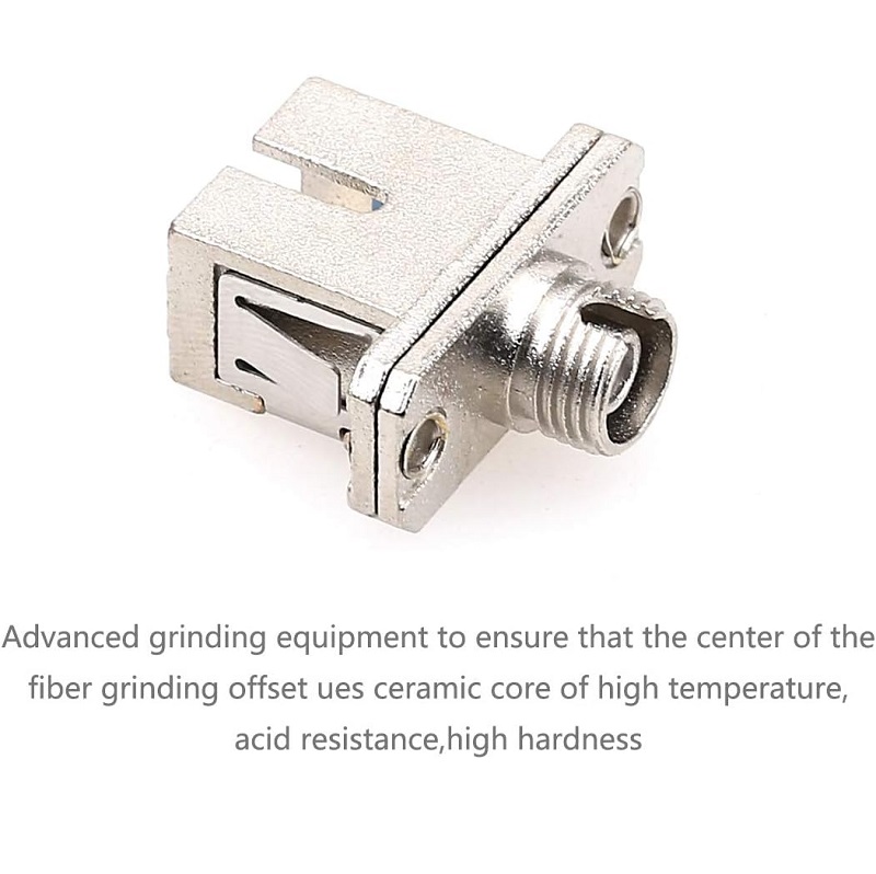 SC to FC Fiber Coupler Flange Type Fiber Optical Adapter Connector for ...