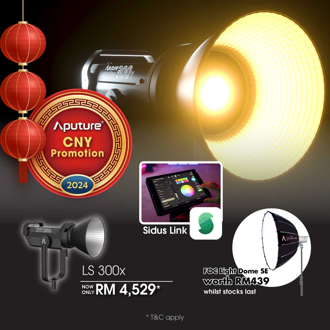 Aputure LS300X Light Storm LS 300X LED Light Kit with V-Mount Battery ...
