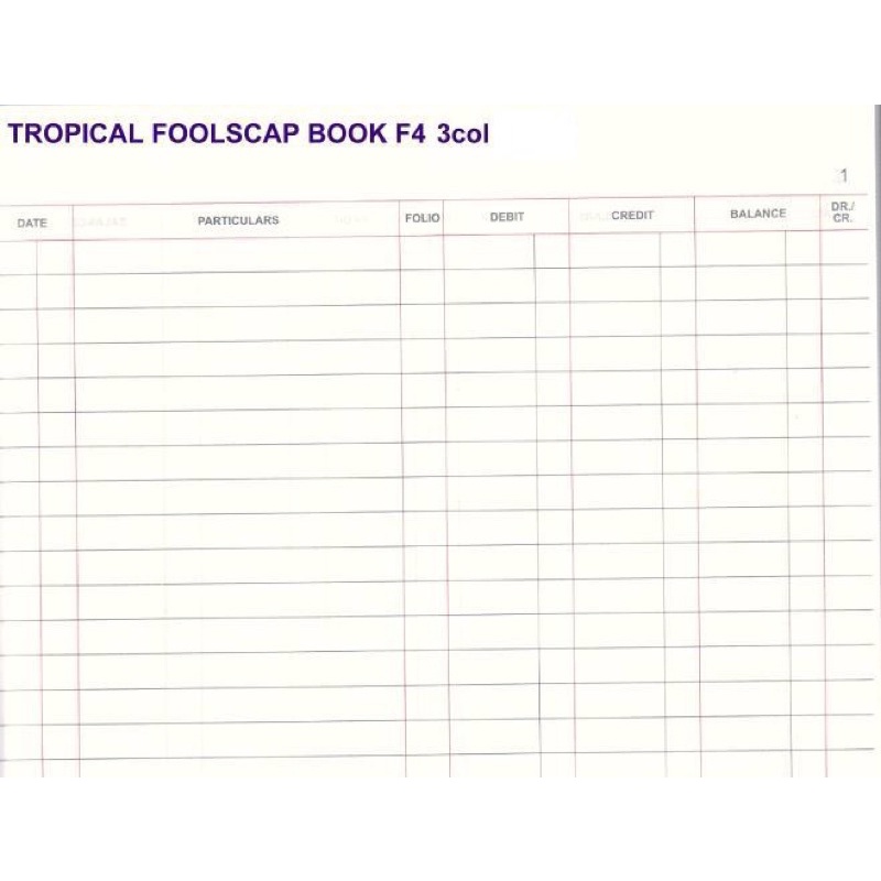 Tropical F4 & F5 Hard Cover 3 Columns Manuscript Book /Buku Log Kulit ...