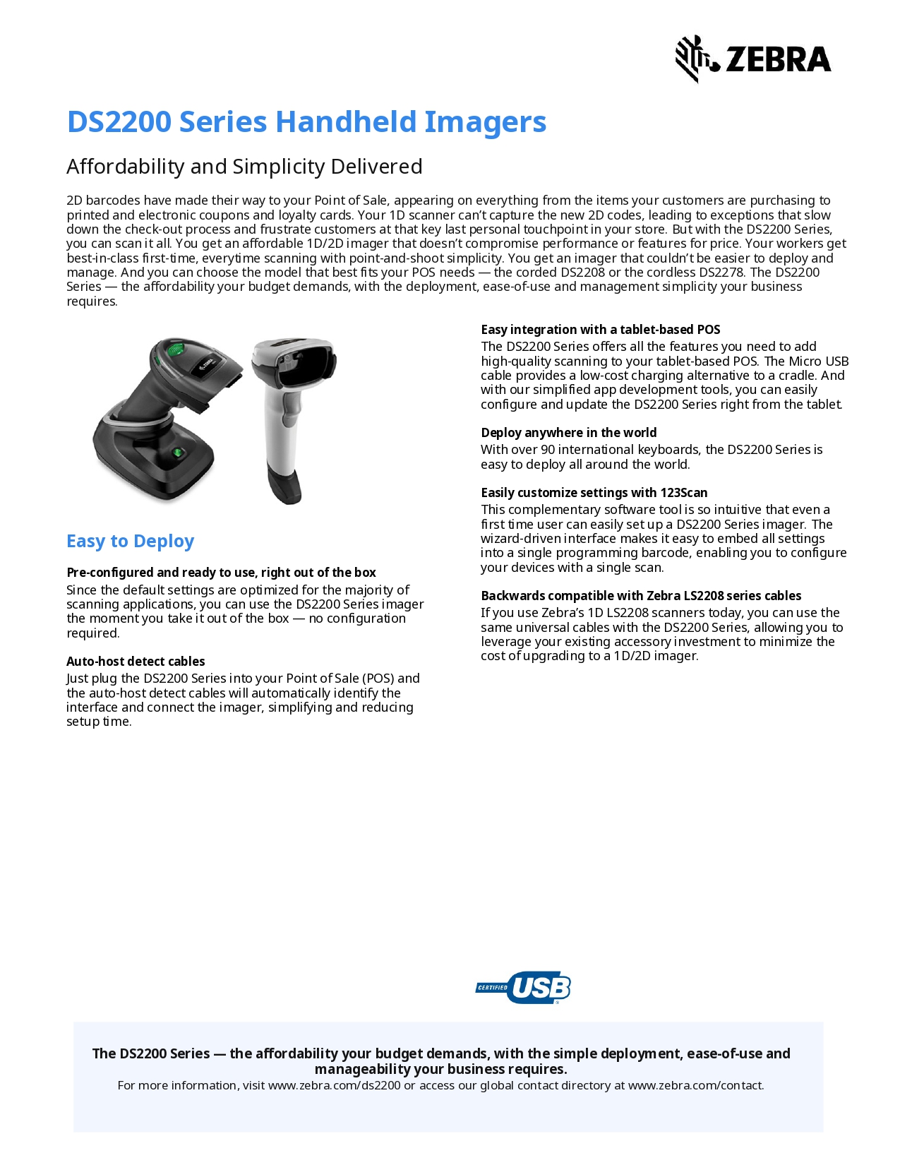 ZEBRA DS2208 1D/2D USB BARCODE SCANNER WITH STAND | Shopee Malaysia