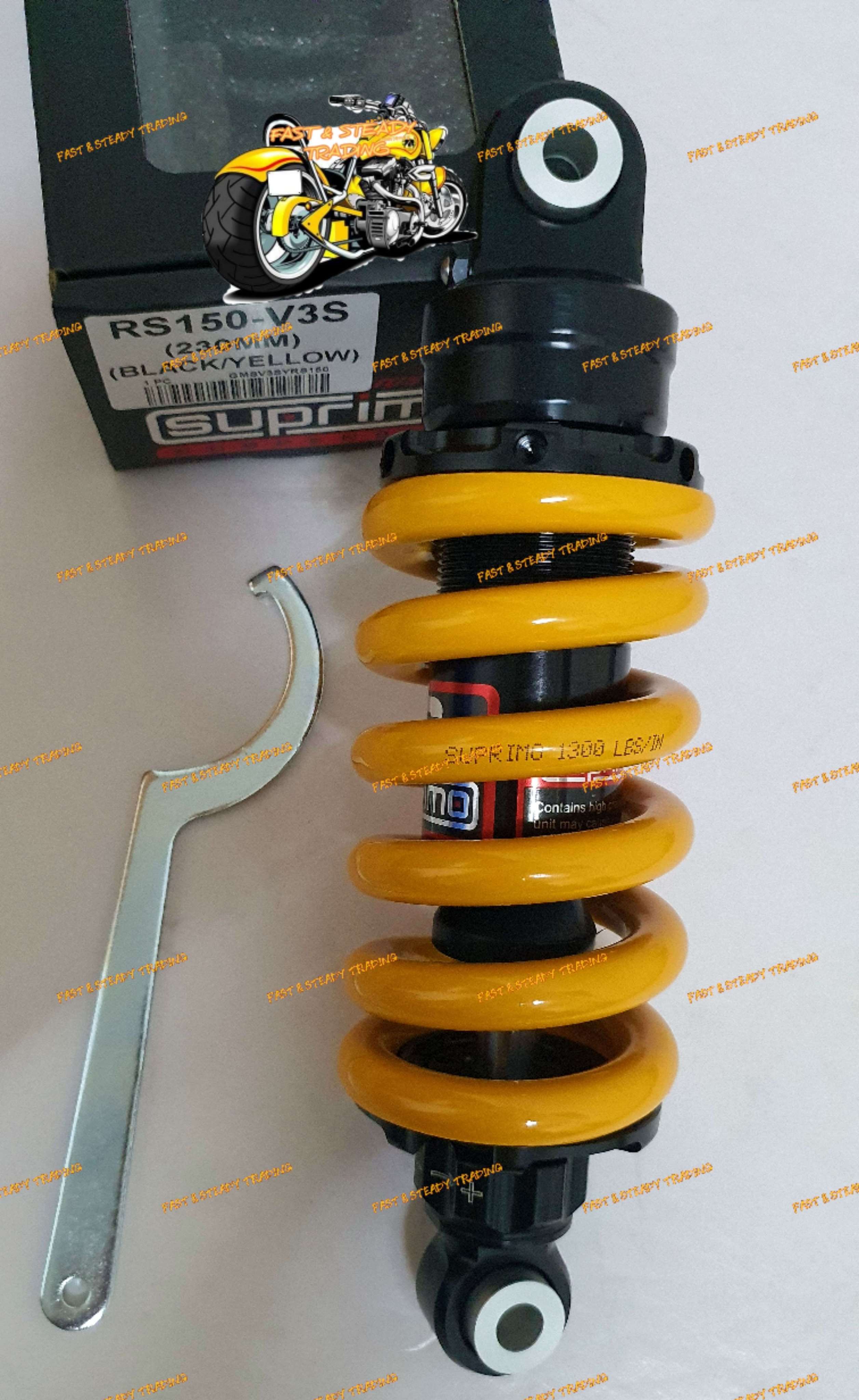 SUPRIMO ADJUSTABLE GAS MONOSHOCK V2/ V3S/ WITH TANK 200MM LC135/ 205MM Y15ZR/ 230MM RS150/ 250MM ...