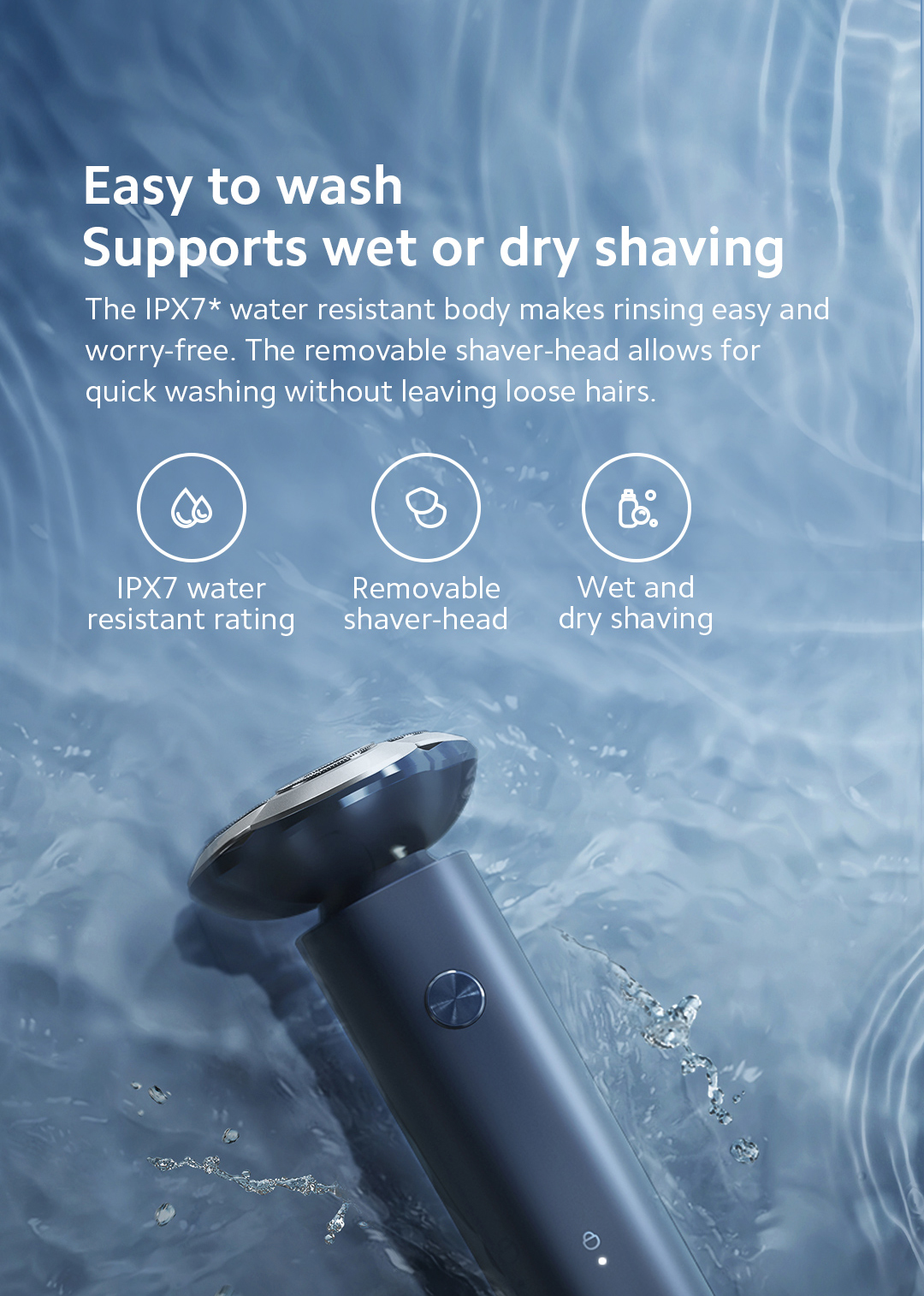 Xiaomi Electric Shaver S101 Global Version Type-C port/water resistant ...