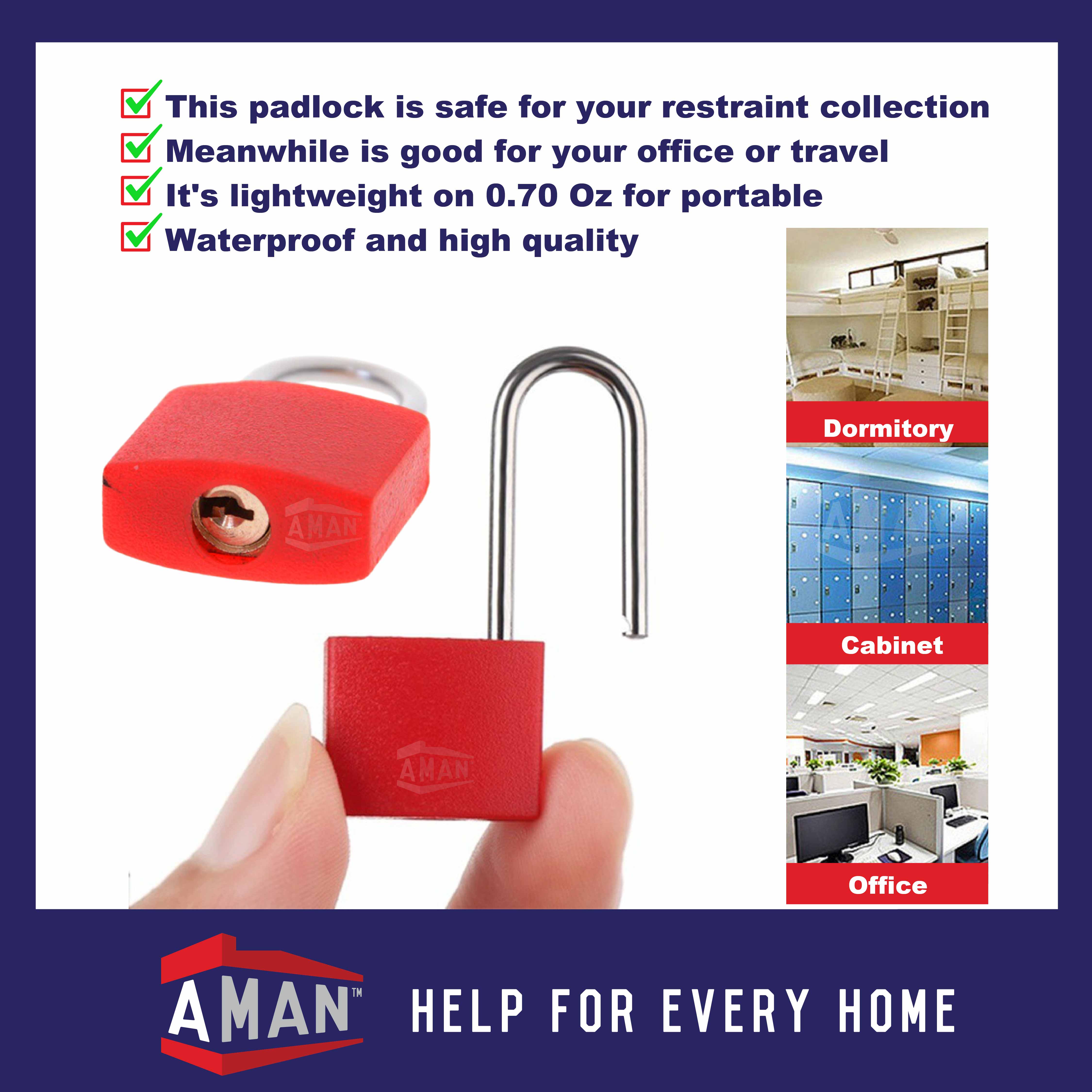 COLEX Luggage Lock Resettable Travel Padlock Password Lock Luggage Bag ...