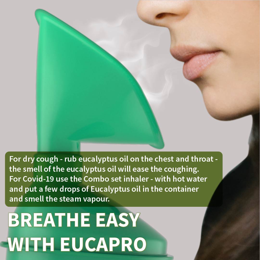 Eucapro Steam Inhaler Relieve Runny Nose, Cold, Flu Penyedut Stim ...