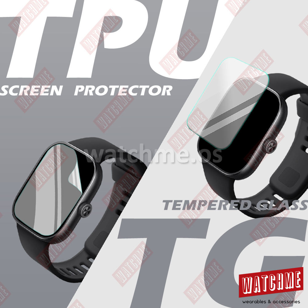 Xiaomi Redmi Watch 4 Tempered Glass Screen Protector & TPU Soft Film ...