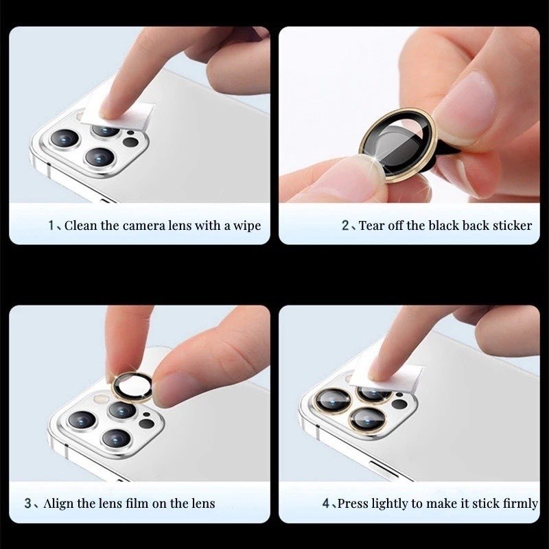 Sapphire Camera Lens Compatible with iPhone 17 16 15 14 13 12 11 Pro ...