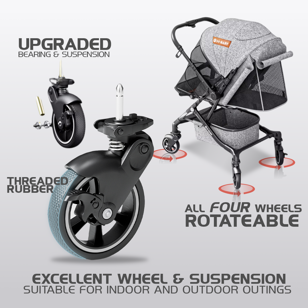 Mamaland Hibaby Elite+ Two Ways Facing Parent Facing Travel Compact ...