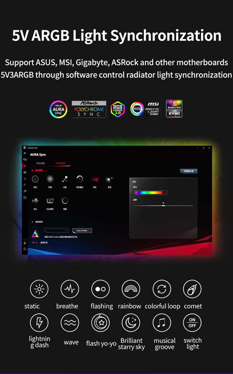 Jungle Leopard ARGB Hub ( 5V 3PIN ARGB + 4 Pin PWM ) PC Case CPU Fan ...