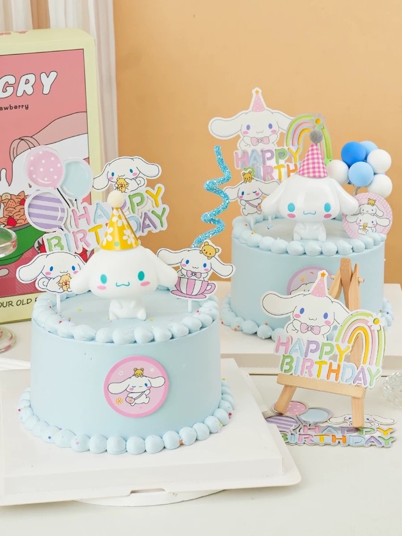 Ready Stock Cinnamoroll Cake Topper Birthday Cake Cake Decoration ...