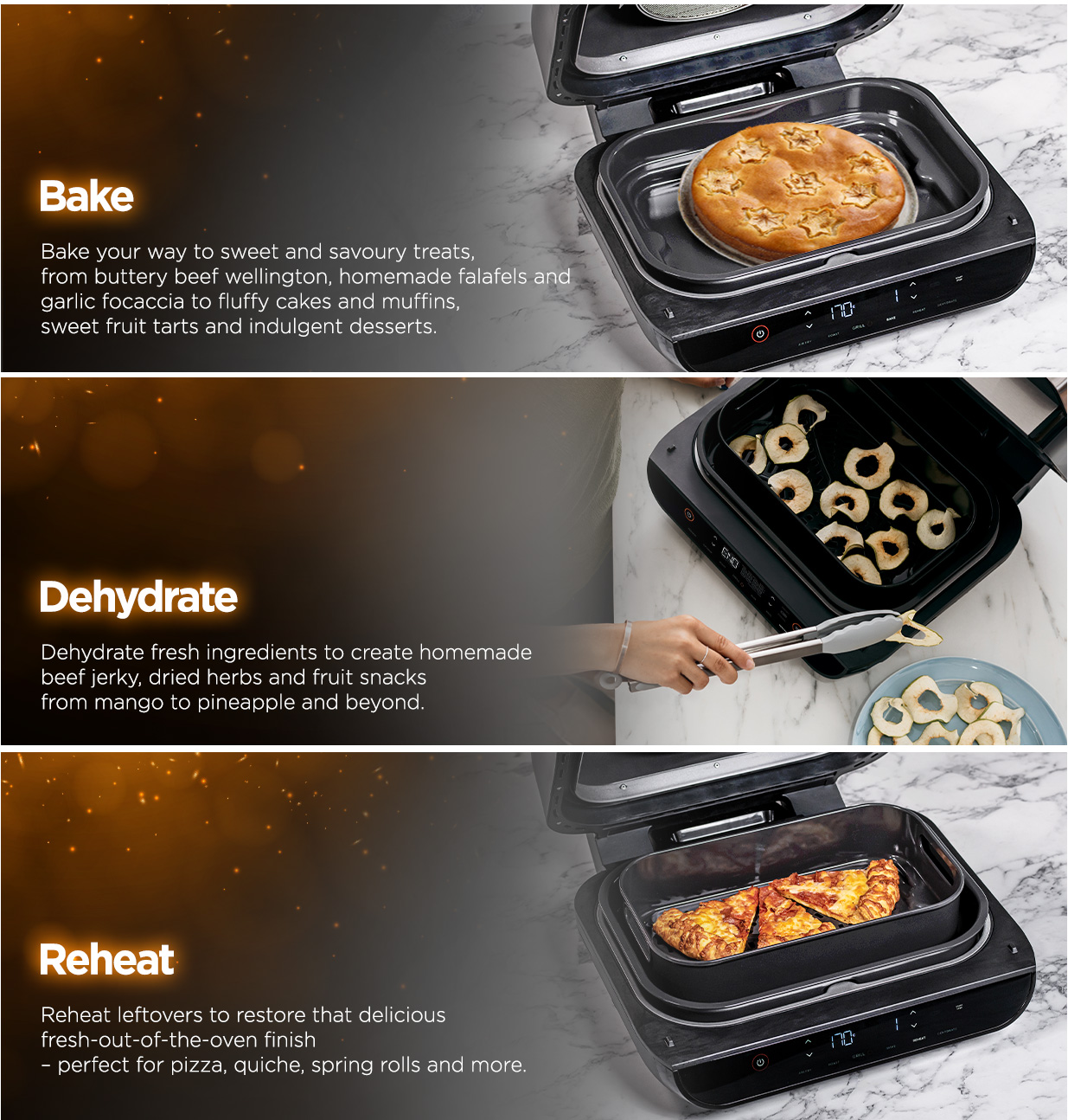 Ninja Foodi Smart XL Indoor Grill & Air Fryer with Digital Probe, Roast ...