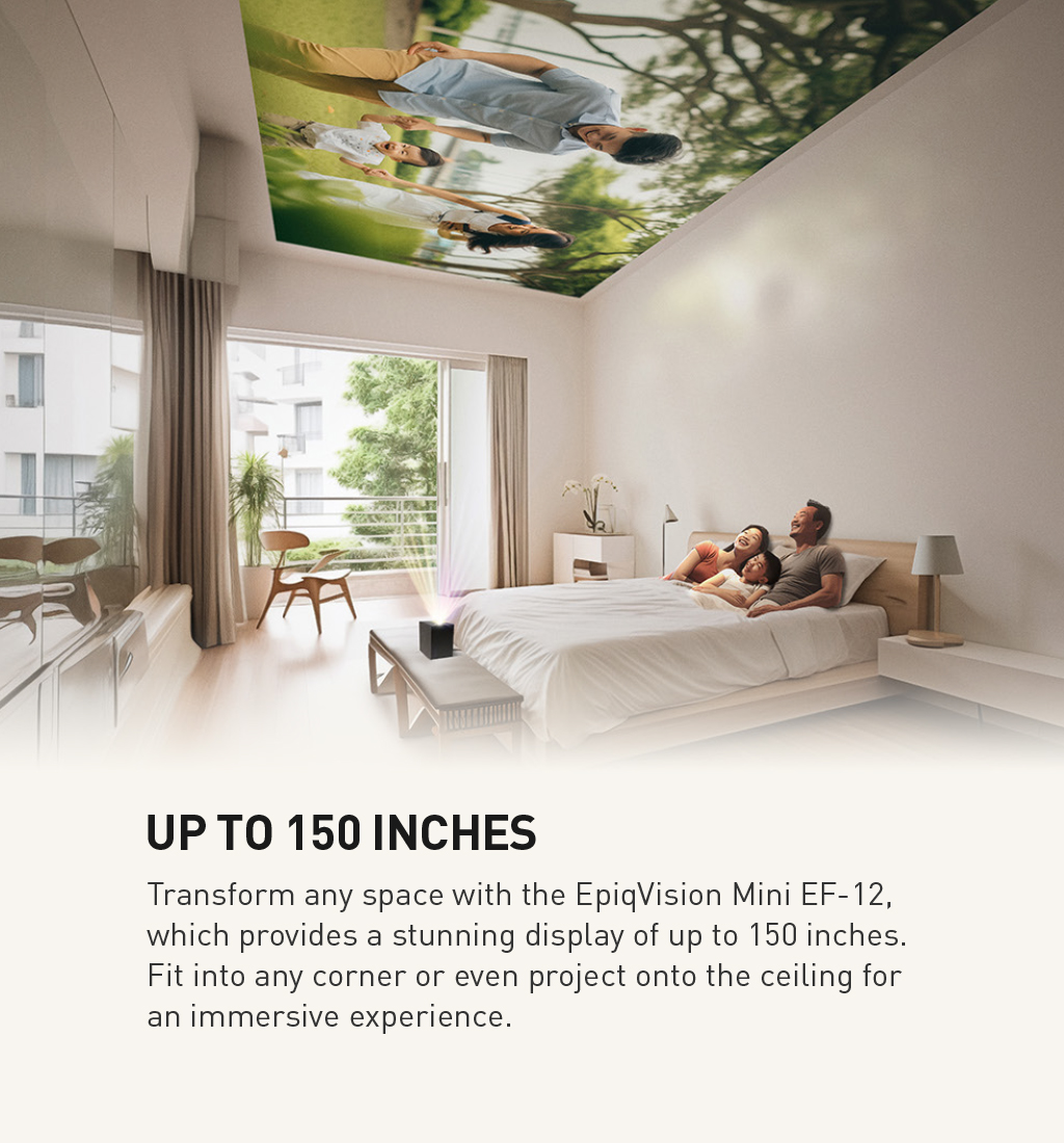 Epson EpiqVision Mini EF-12 Laser Projector 20000 Hours Life Built-In ...