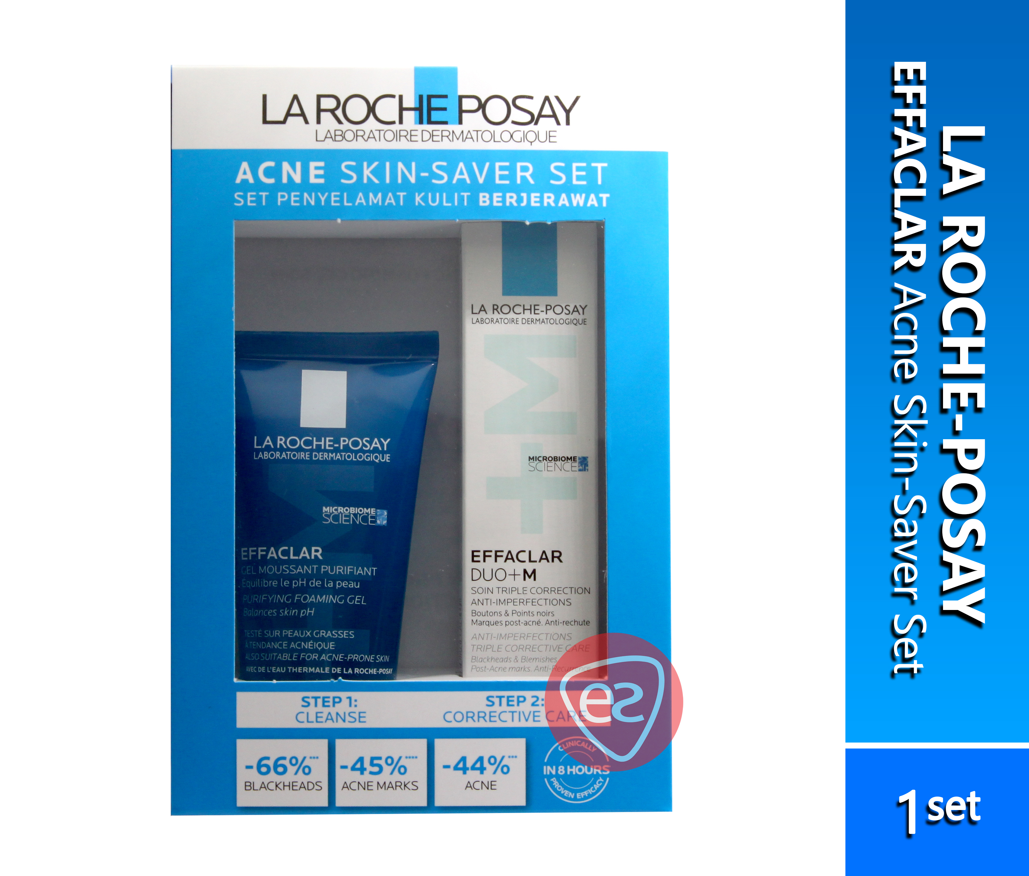 LA ROCHE-POSAY ACNE SKIN-SAVER SET (EFFACLAR PURIFYING FOAMING GEL 50ML ...