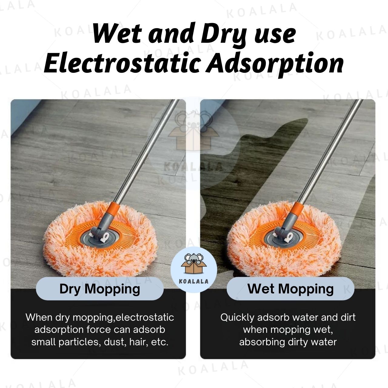 Sunflower Mop Mop Lantai Serbaguna Mop Lantai Viral Dust Mop Microfiber ...