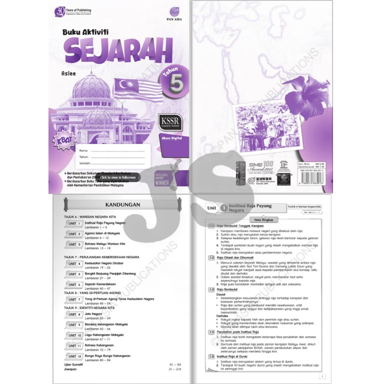 BUKU AKTIVITI SEJARAH TAHUN 4,5,6 | CEFR - ALIGNED ENGLISH ACTIVITY ...