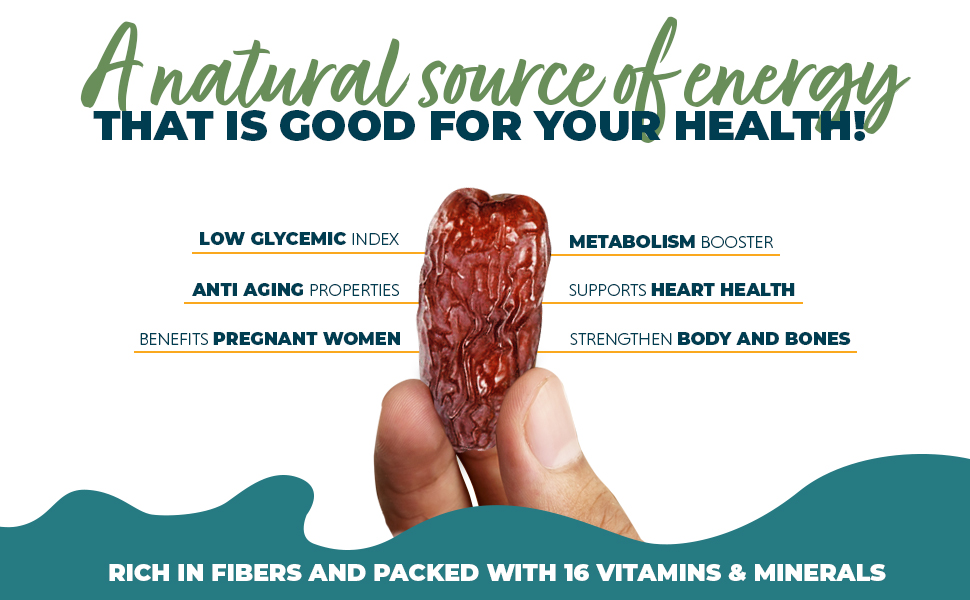 Natural Delights Whole, Organic, Pitted Medjool Dates (227g, 340g, 454g ...