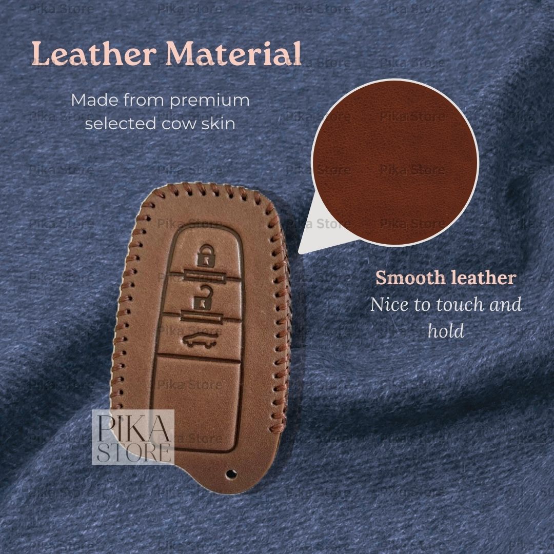 LEATHER Toyota Toyota Cross Key Cover Corolla Altis RAV 4 Camry Key ...