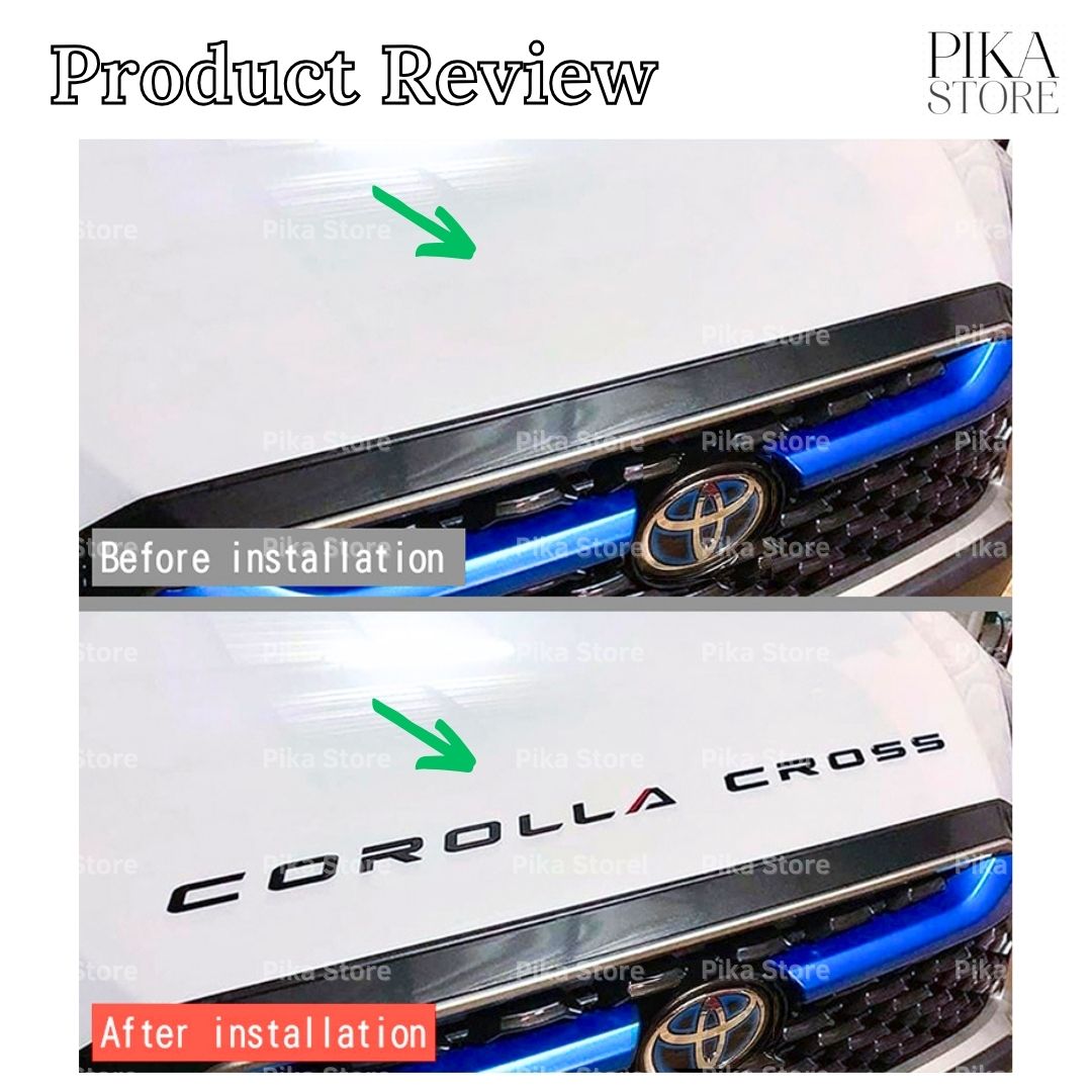 Toyota Corolla Cross Emblem Logo Sticker Toyota Cross Accessories 2024 ...