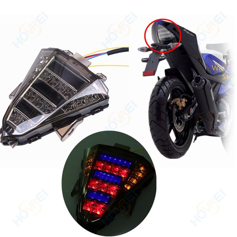YAMAHA R15 V2 Motorcycle Rear Tail Assembly LED Lights with Turn Signal ...