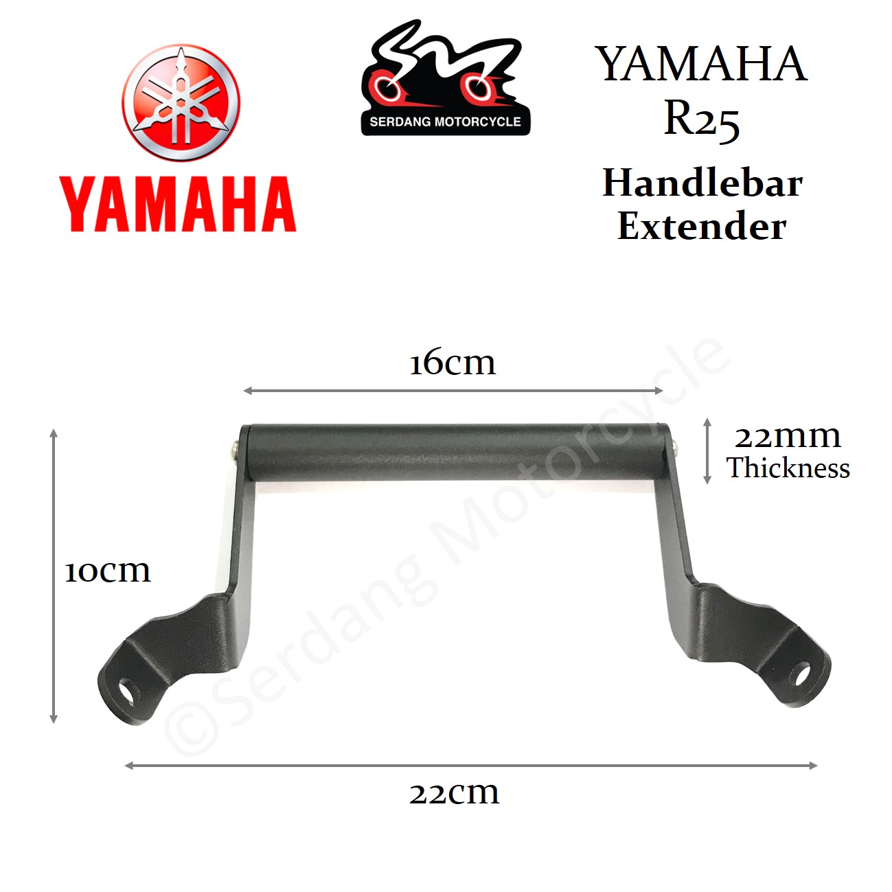 Yamaha R25 Handlebar Extender Extension Bracket Extend Holder Bar For ...