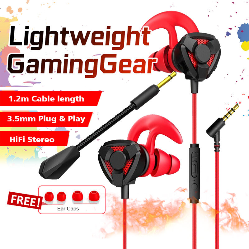 Bluetooth Earphone G9 PUBG Gaming Double Stereo Bass Noise Cancellation ...