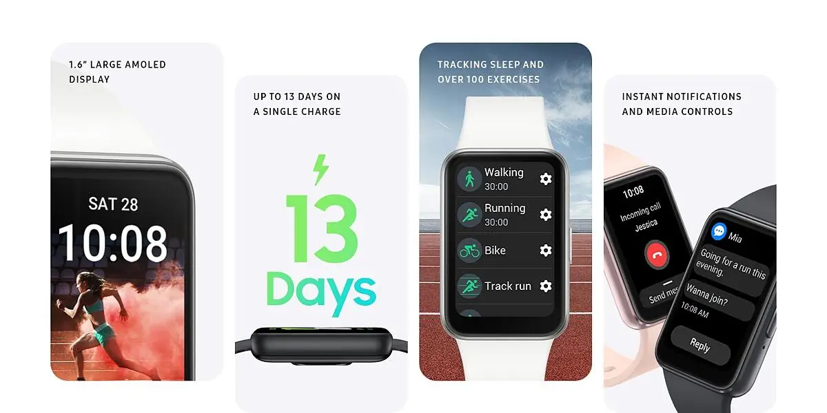 Samsung Galaxy Fit3 Light and Sleek Fitness Band 13 Days battery 100 ...