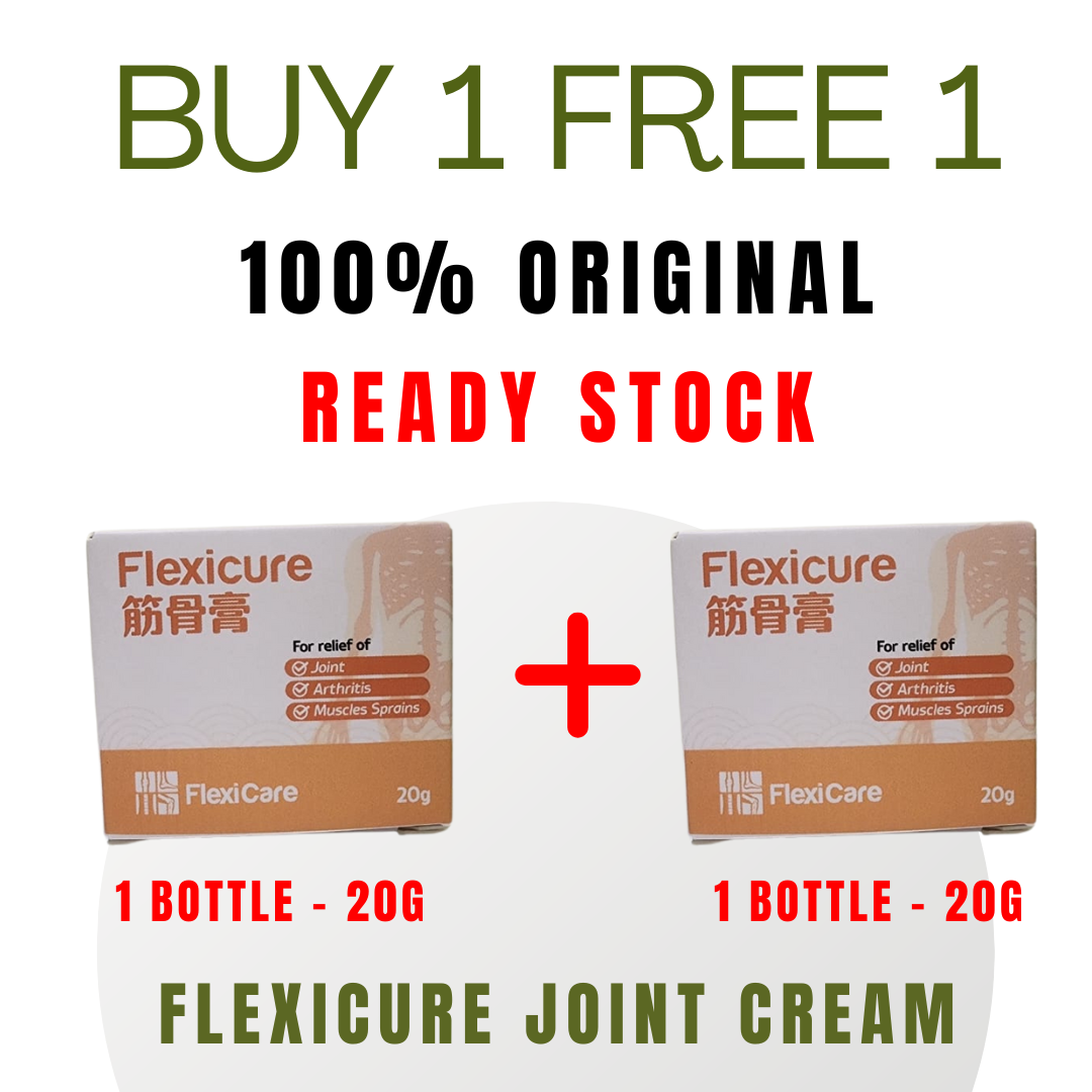 [BUY 1 FREE 1] FlexiCare 筋骨药膏 FlexiCure Joint Cream Knee Arthritis ...