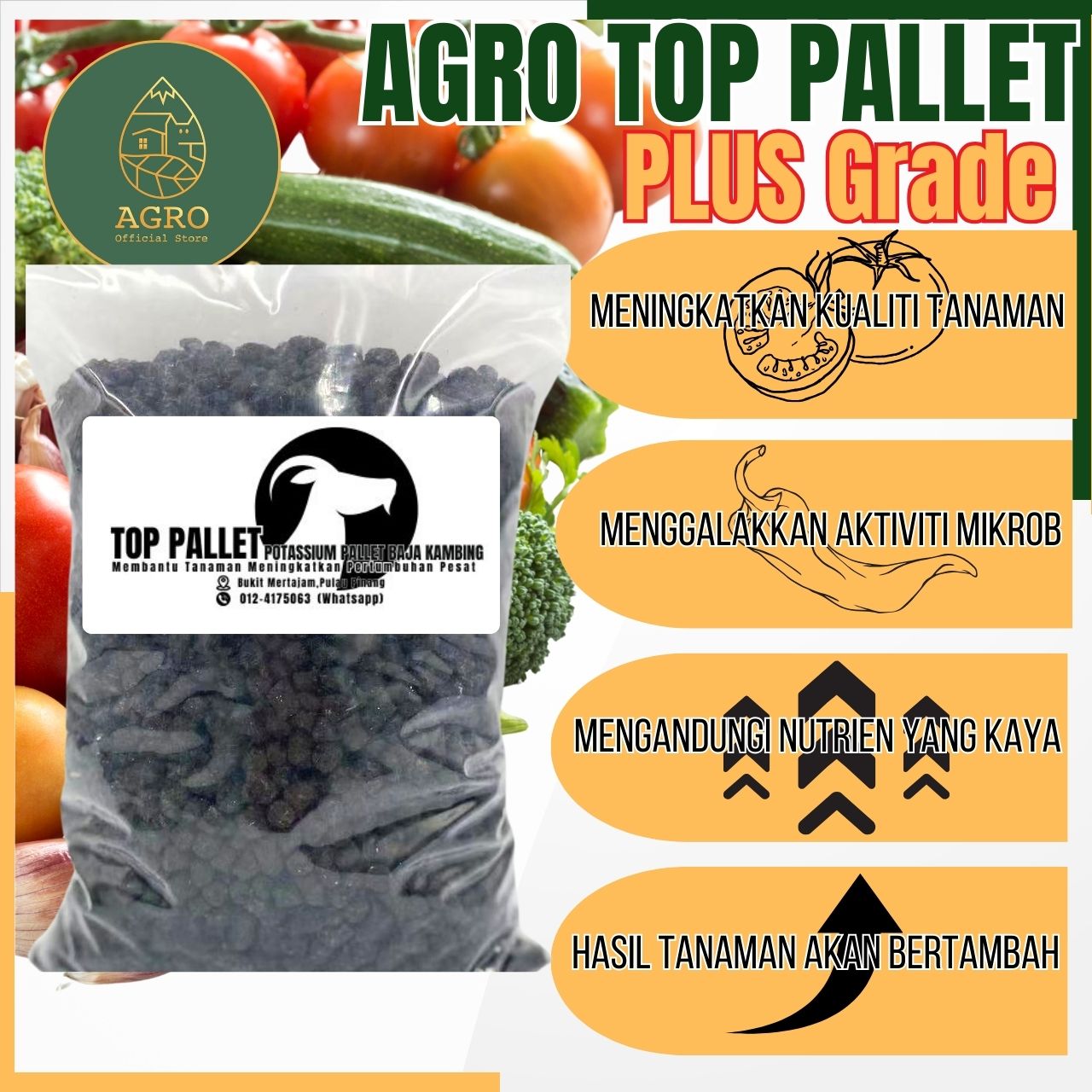Agro Organik Baja Tahi Kambing Proses Goat Manure NPK Pallet Organic ...