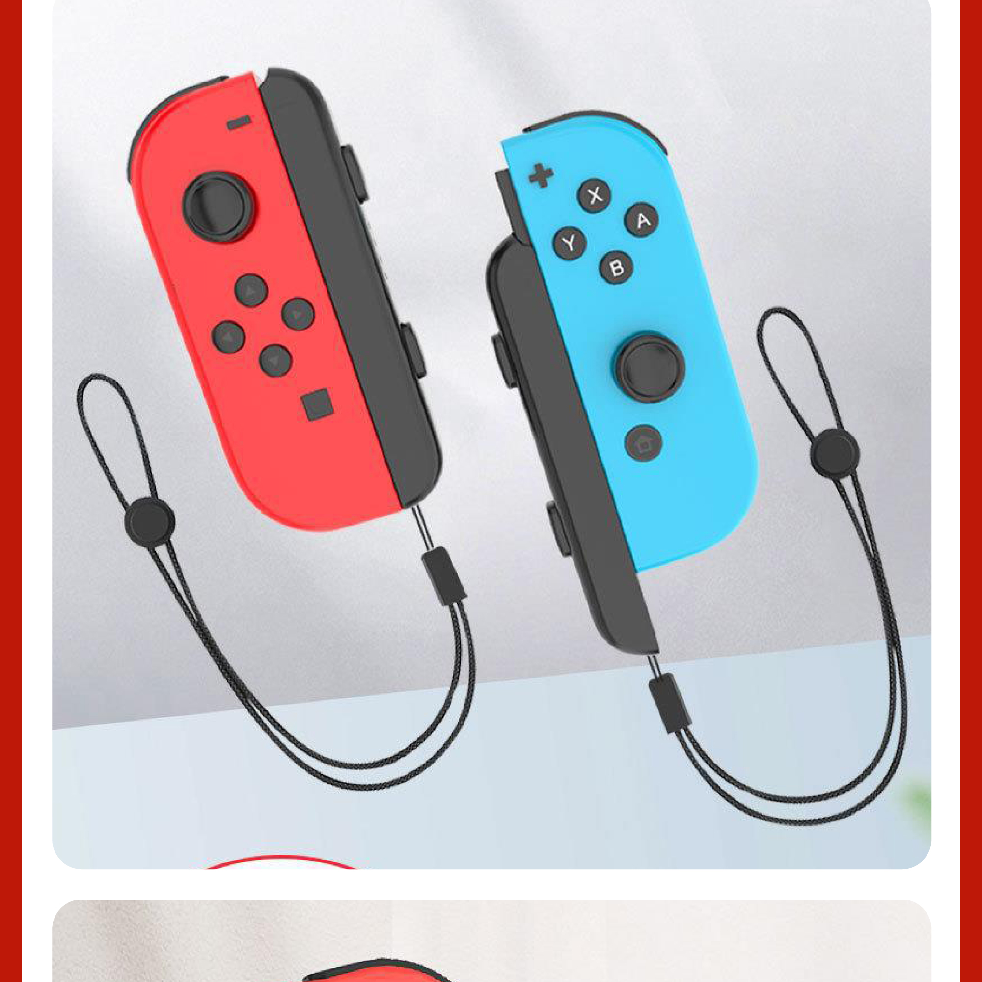 Akitomo Joycon Strap Controller Hand Strap Safety Rope Pokemon Splatoon ...