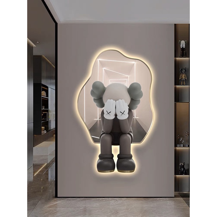 SamSpace Kaws Bearbrick LED Lighting Painting Wall Light Deco | Shopee ...