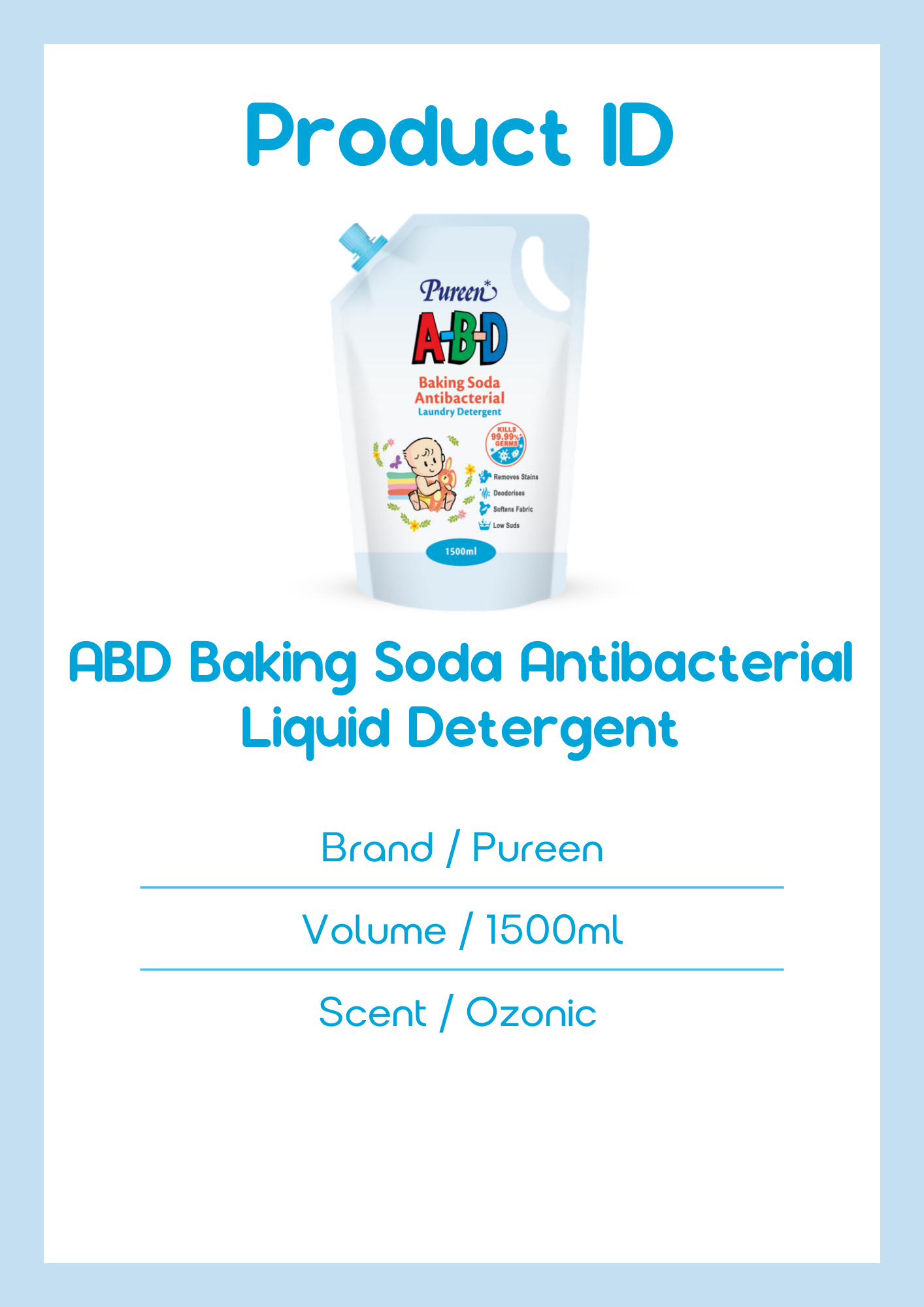 Pureen ABD Baking Soda Antibacterial Liquid Detergent | Shopee Malaysia