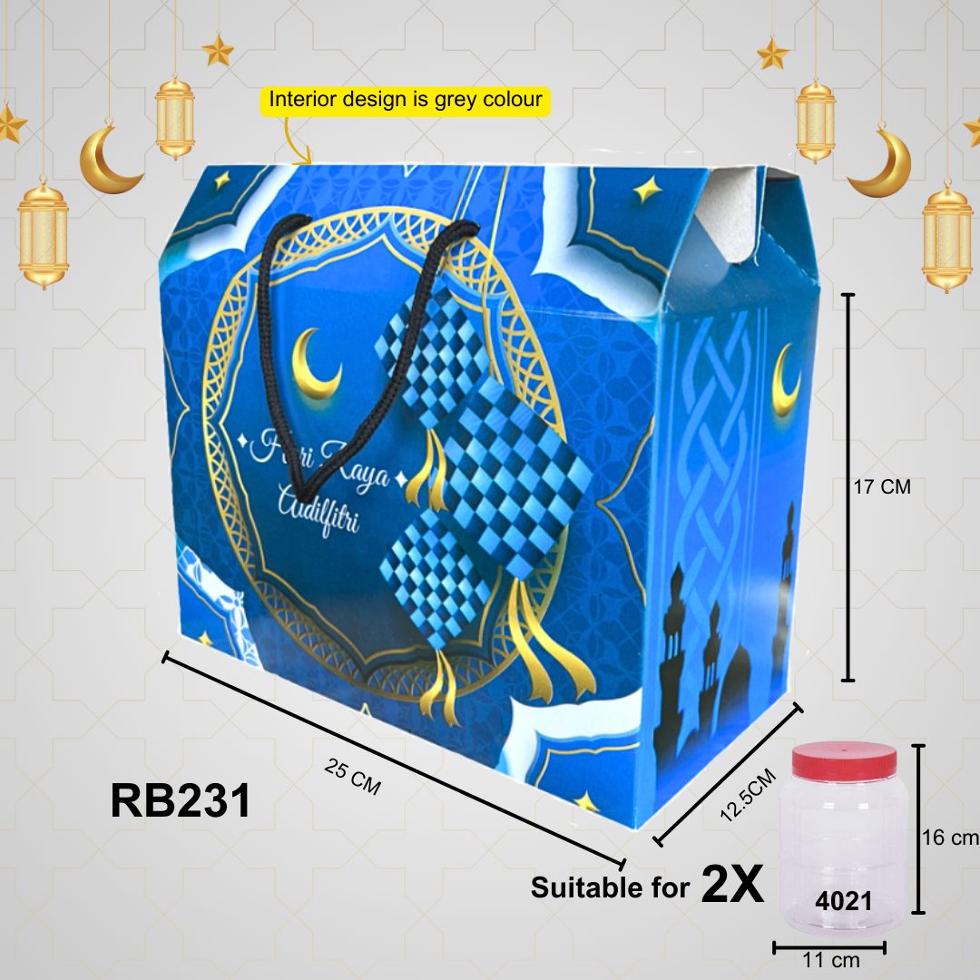 Hari Raya Handle Box / Hari Raya Gift Box / Raya Cake Box / Hari Raya ...