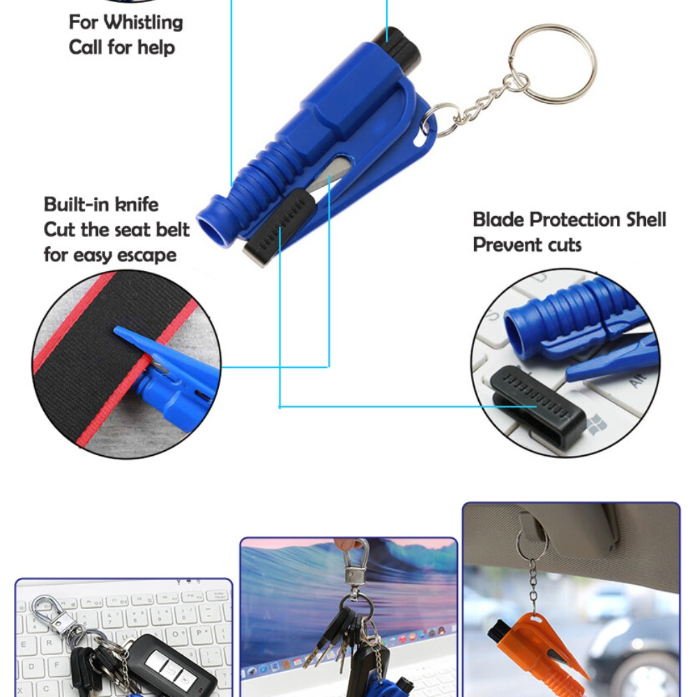 Mini Emergency Safety Kit Hammer 3 in 1 Car Rescue Tool Auto Safety ...