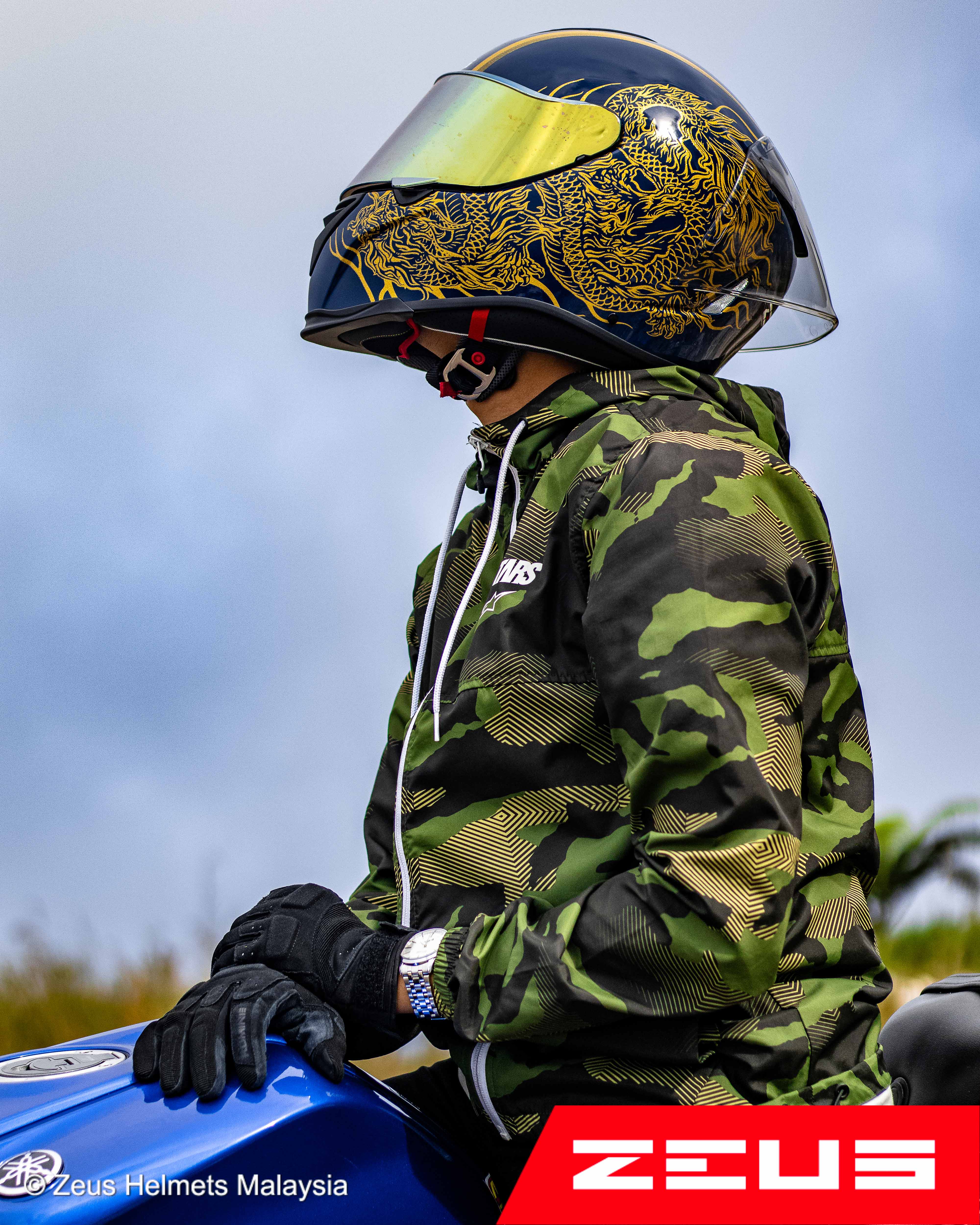 ZEUS HELMETS ZS-1900 FULL FACE HELMETS 2024 (COMES WITH SPOILER) | Shopee Malaysia