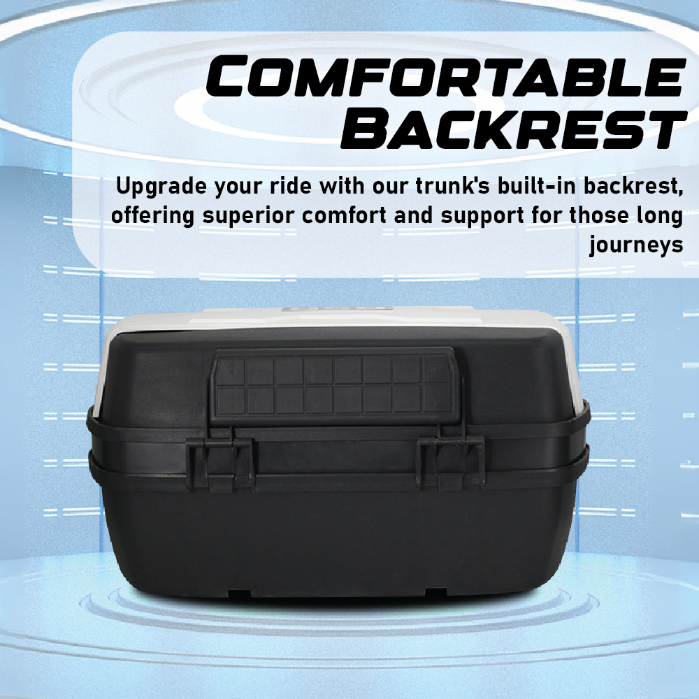 Motor GSB Box 47L Motorcycle Givi Top helmet Box Trunk Motorsikal Kotak ...