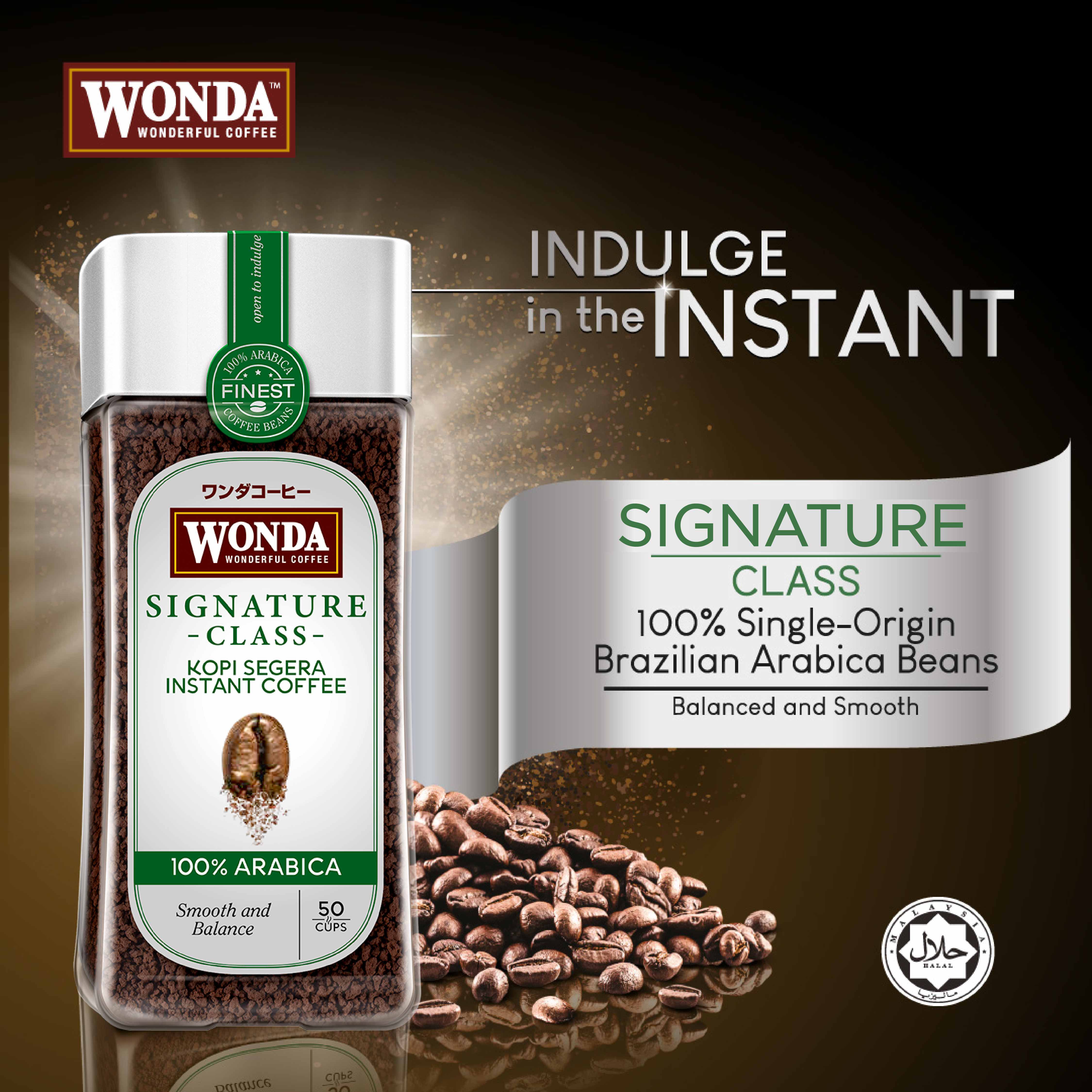 Wonda Instant Coffee Gold/Signature Class Jar (100g x 1 Jar) | Shopee ...