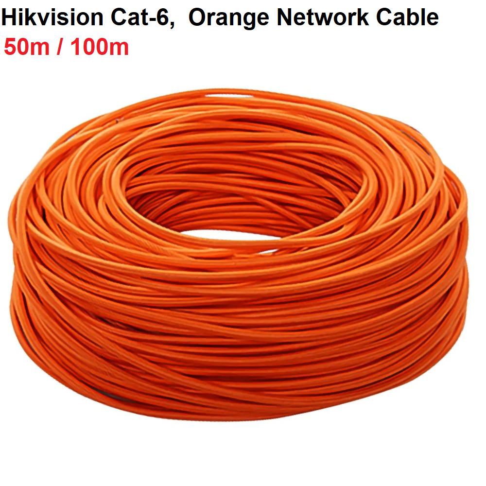 Loose 50m / 100m Hikvision Cat6 UTP Network Cable - Loose Without RJ45 ...