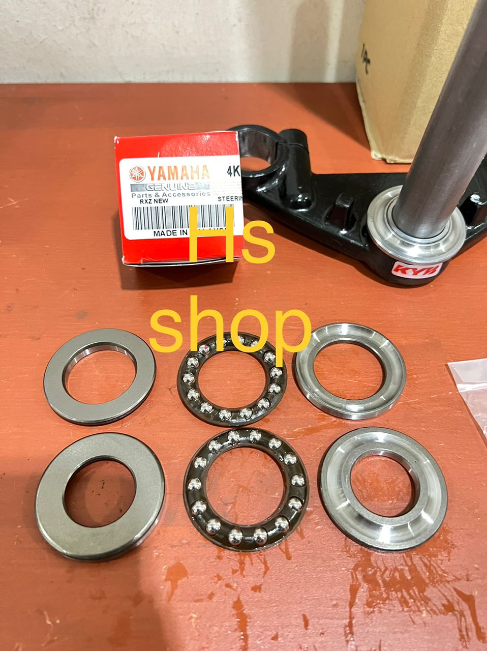 Yamaha RXZ KYB KAYABA UNDER BRACKET T FORK STEERING STEM Rxz Steering Cone Cover Steering Screw ...