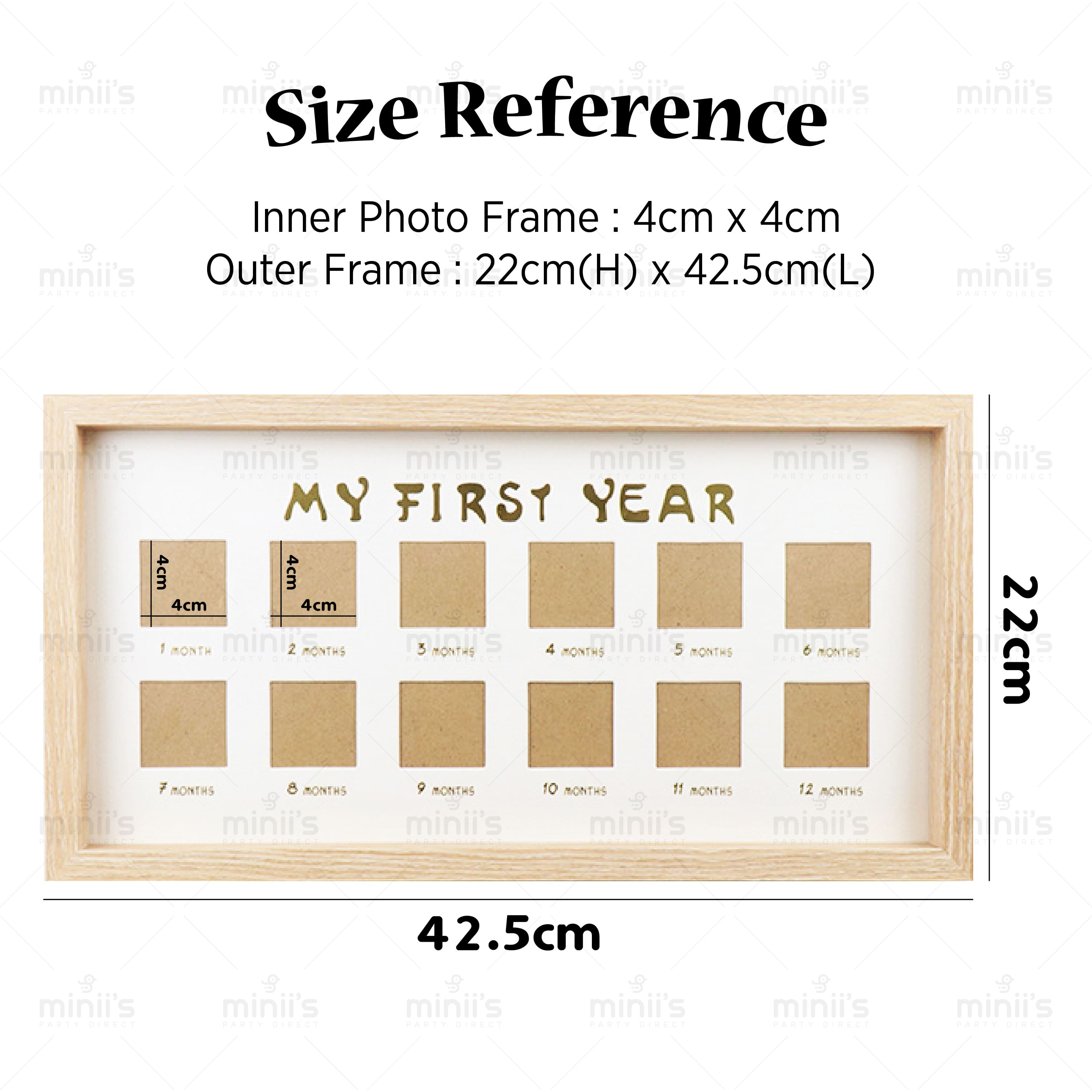 MINIIS PARTY My First Year Photo Frame 宝宝相框 Baby First Year Photo Frame ...