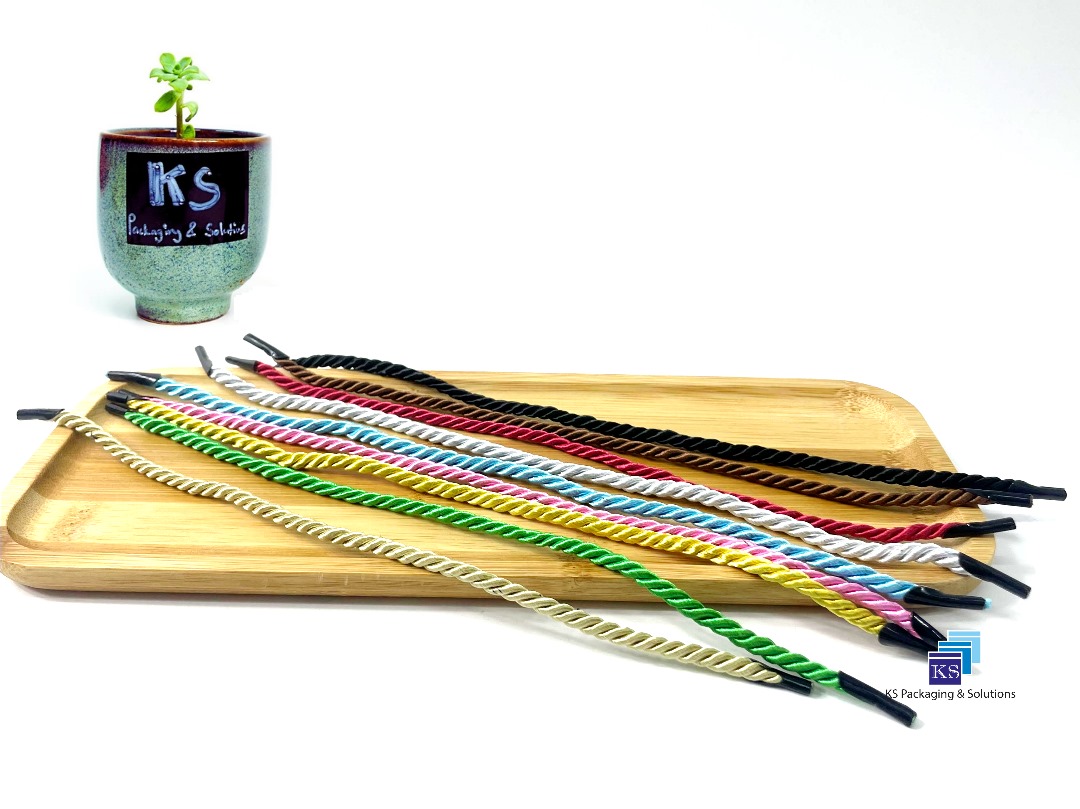 50pcs Tali Goodies Bag/ Tali Zip Bag/ Bag Handles Rope/ Gift Box Cord ...