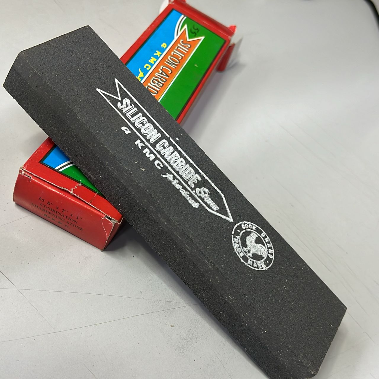 Batu Asah 6'' 8'' Silicon Carbide SHARPENING STONE Pisau Parang Sabit ...
