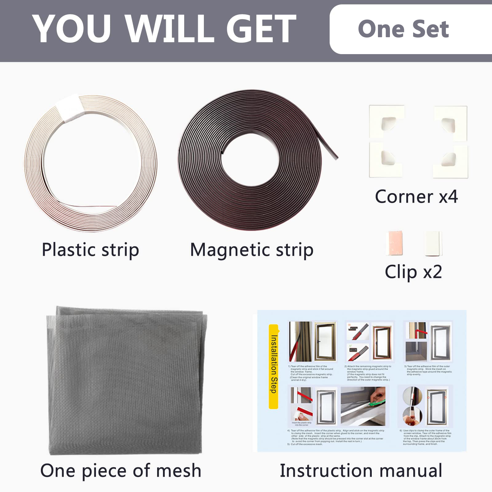 WEFILM Jaring Nyamuk Tingkap Magnetic Mosquito Net DIY Mesh Invisible ...