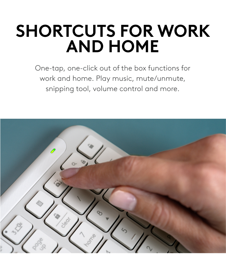 Logitech K950 Signature Slim Wireless Keyboard Sleek Design Switch Typing Between Devices