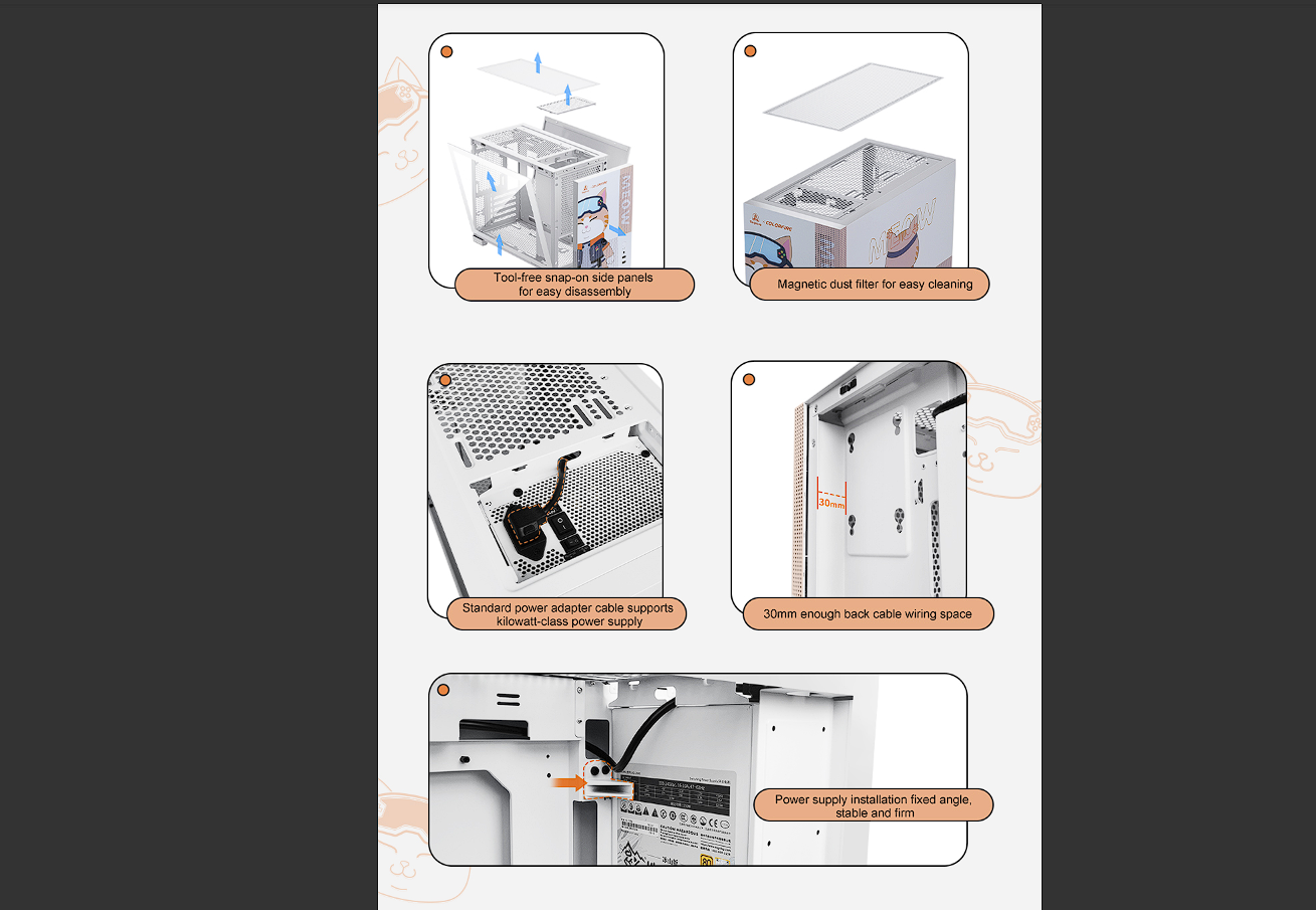 SEGOTEP MEOW PC CASING / SEGOTEP HQ-12 MEOW FANS (SEGOTEP X COLORFIRE ...