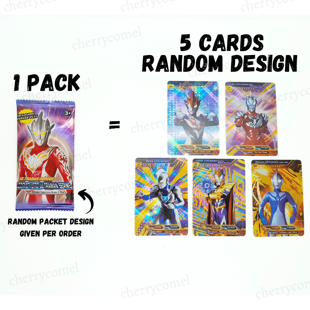 1 Pack Ultraman Trading Cards Kad Ultraman Card Mainan Toys Superhero ...