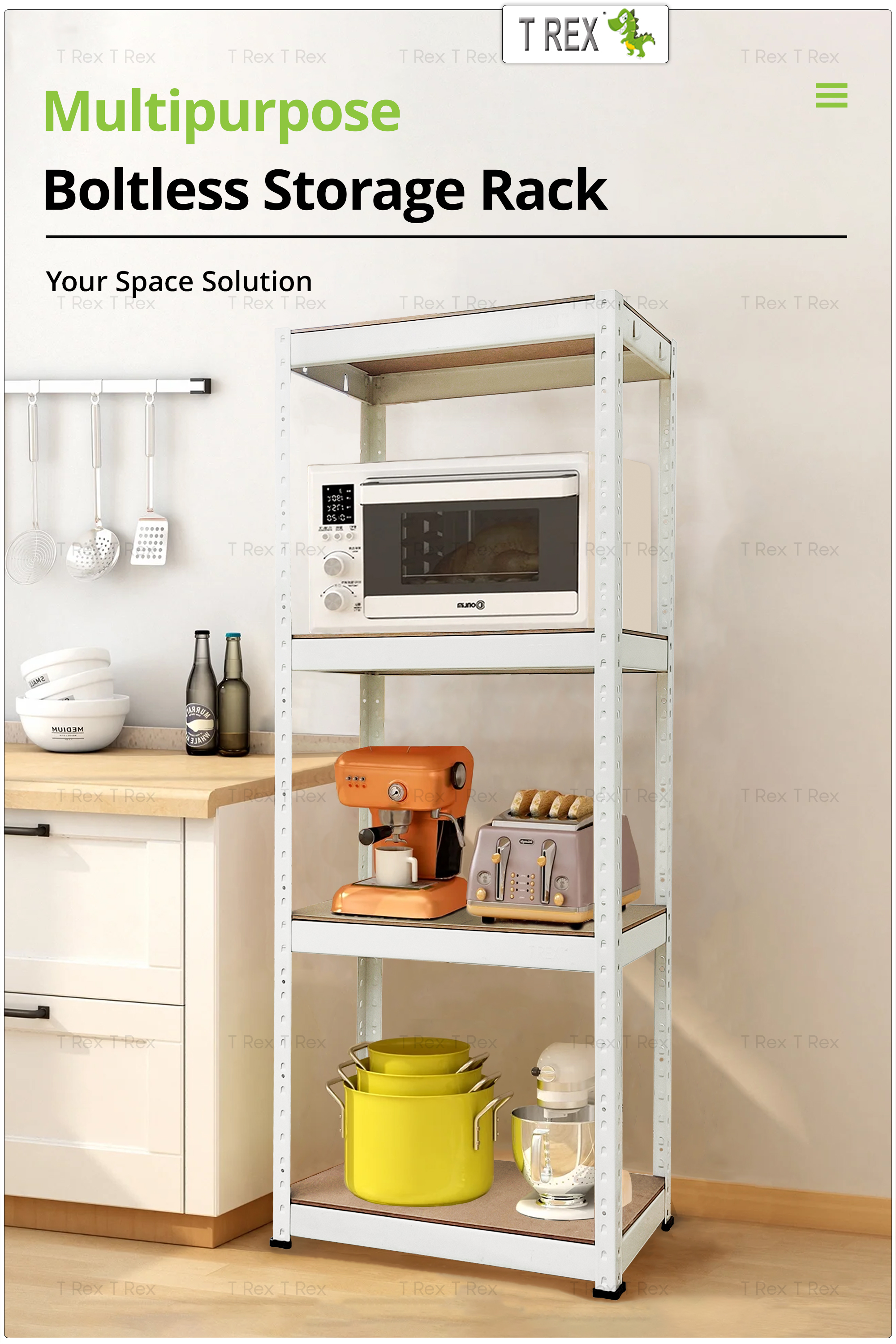 T Rex Multipurpose Boltless Rack / Storage Rack / Shelf Storage Rack ...