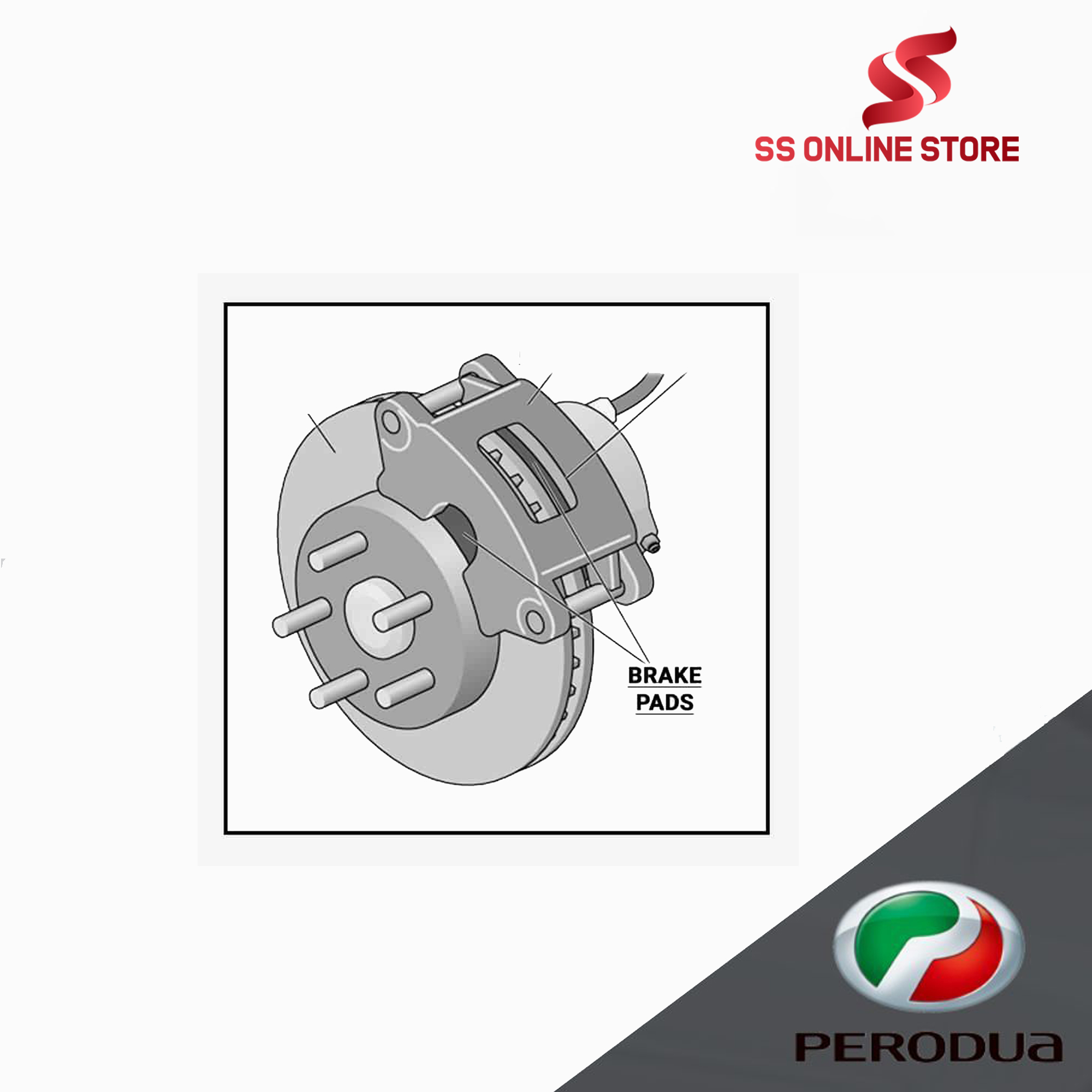 PERODUA Brake Pad Old Myvi 2005 2010 Front Brake Pads Myvi 1.0/1.3 Disc ...