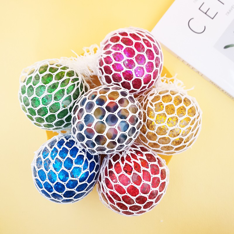 MA HOME Squishy Net Fruity Ball Squeeze Relax Stress Release Fun Toy ...